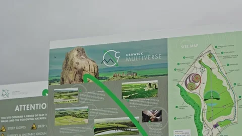 Crawick Multiverse - A Land Art Project,... | Stock Video | Pond5