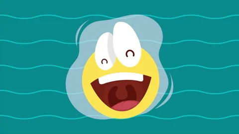 crazy emoticon face comic animation | Stock Video | Pond5