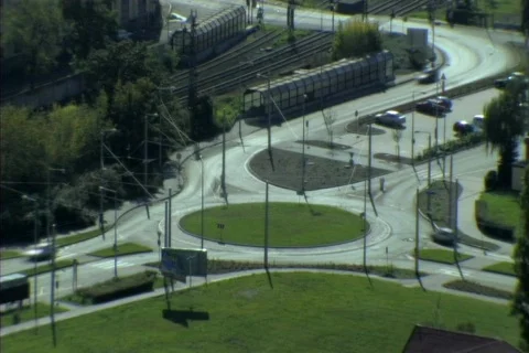 Crazy Roundabout Time Lapse Roundabout Czech Republic Stock Videos ...