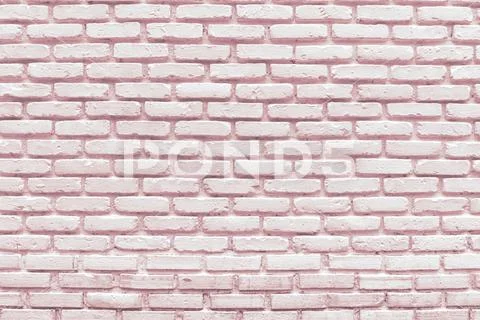 Cream color brick wall texture background. Grunge brickwork for your ...