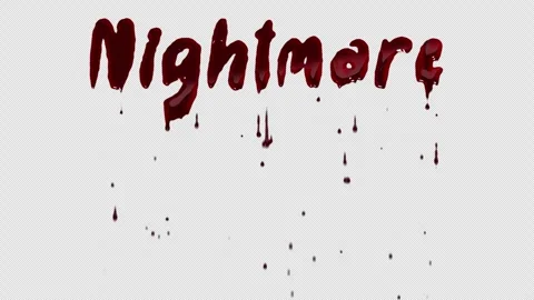 Create Your Nightmare: Scary Blood Drip ... | Stock Video | Pond5