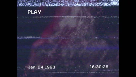 Creating animation of distorted VHS tape... | Stock Video | Pond5