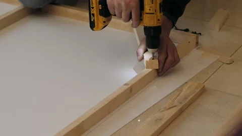 creating a structure for the stage. | Stock Video | Pond5