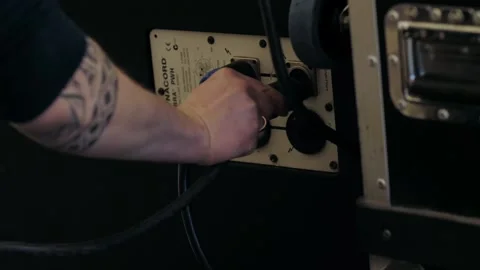 creating a structure for the stage. | Stock Video | Pond5