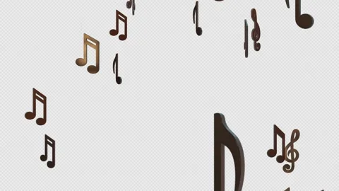 Creating Visual Symphony: Musical Notes ... | Stock Video | Pond5