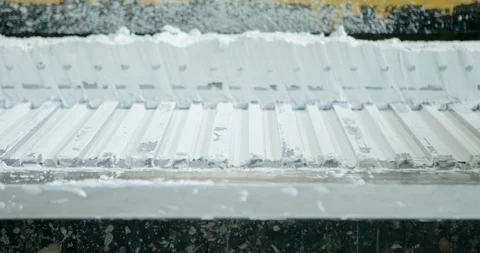 Creation of a panel element from plaster... | Stock Video | Pond5