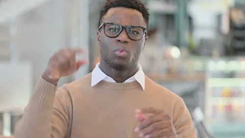 Creative African Man Feeling Shocked, Su... | Stock Video | Pond5