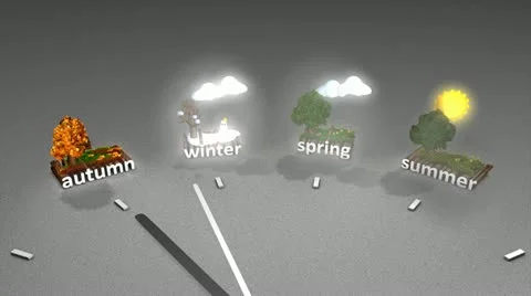Changing Seasons Animation Stock Video Footage | Royalty Free Changing ...