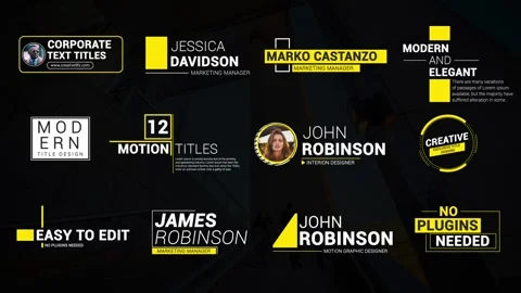 After Effects Template: Creative Exclusive Titles #210404287