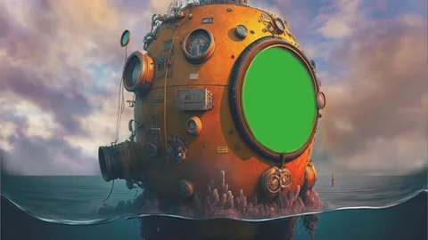 Creative green screen in the ocean loopi... | Stock Video | Pond5