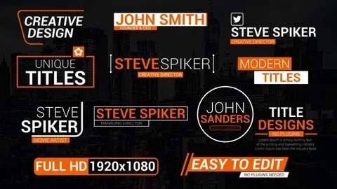 Creative Lower Thirds ~ After Effects Project #118116896