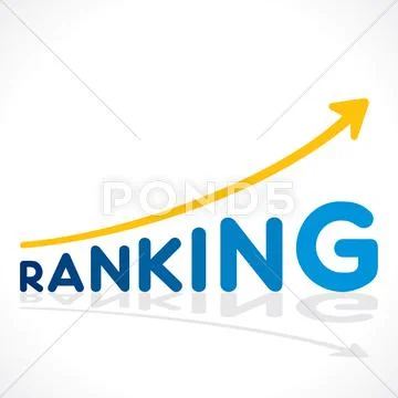 Creative ranking word growth graph vector ~ Clip Art #54651383