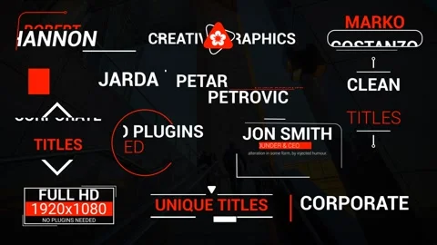 Title Graphics After Effects Templates ~ Projects | Pond5