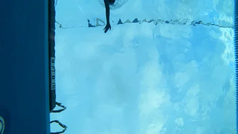 Creative underwater shot of a swimmer sw... | Stock Video | Pond5