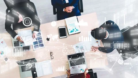 Creative visual of business people in co... | Stock Video | Pond5