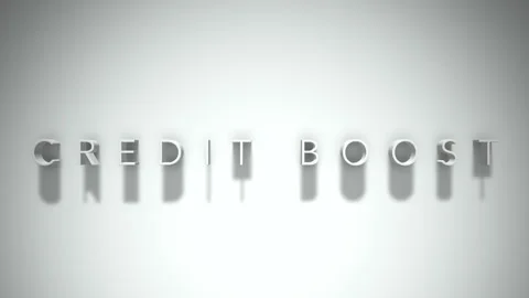 credit boost 3D title animation white te... | Stock Video | Pond5