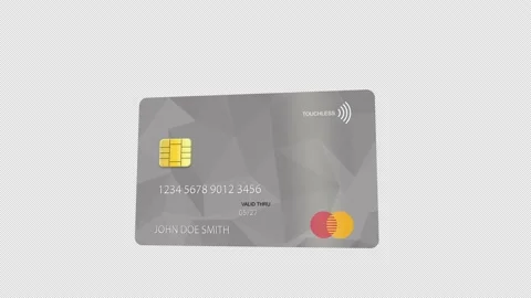 credit card Animation video transparent ... | Stock Video | Pond5