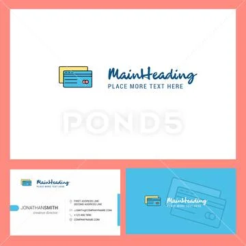 Credit card Logo design with Tagline & Front and Back Busienss Card ...