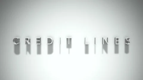 credit lines 3D title animation white te... | Stock Video | Pond5