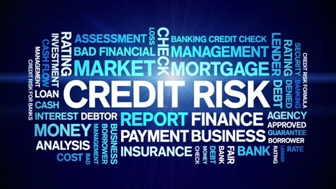 Credit risk animated word cloud,animatio... | Stock Video | Pond5
