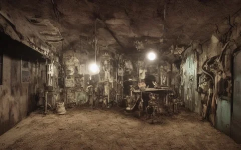 A creepy abandoned room in a haunted hou... | Stock Video | Pond5