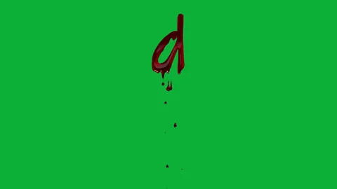 Creepy Bleeding Alphabet Seamless Loop A... | Stock Video | Pond5
