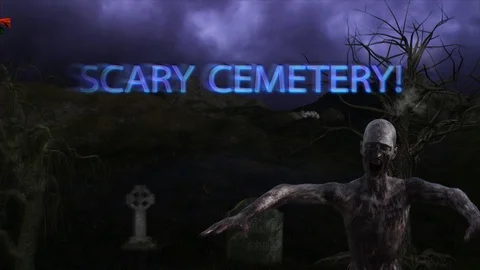 Creepy Cemetery Night ~ After Effects Template #117743448