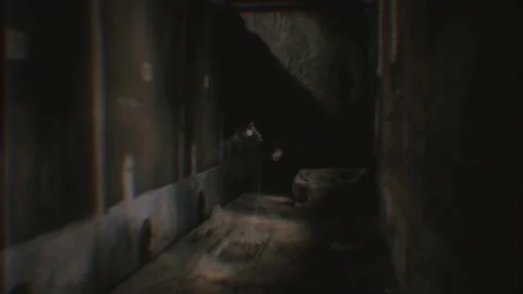 Creepy Ghost Figure Basement Jail Old VH... | Stock Video | Pond5