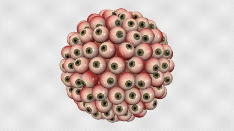 Creepy green Eyes with transparent (alph... | Stock Video | Pond5