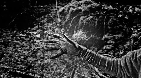 creepy hand HORROR movie creep weird spo... | Stock Video | Pond5
