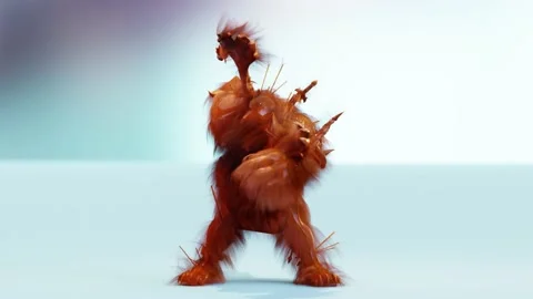 Creepy monster dance, demon dancing, afr... | Stock Video | Pond5