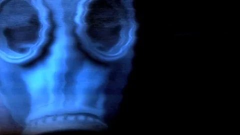 Creepy Post Apocalyptic Horror Scary Mas... | Stock Video | Pond5