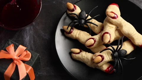 Creepy, scary Halloween Witch fingers | Stock Video | Pond5