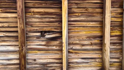 Creepy scene pan Abandoned rustic buildi... | Stock Video | Pond5