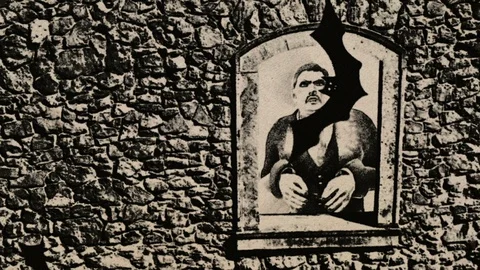 Creepy Face In Window Stock Video Footage | Royalty Free Creepy Face In ...