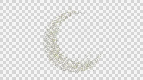 Crescent Particles Reveal is a pre-rende... | Stock Video | Pond5