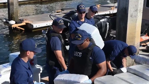 Crew of the U.S. Coast Guard Cutter Hadd... | Stock Video | Pond5