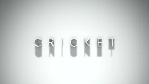 cricket 3D title animation with shadows ... | Stock Video | Pond5