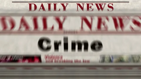 Crime news and forensic newspaper printi... | Stock Video | Pond5