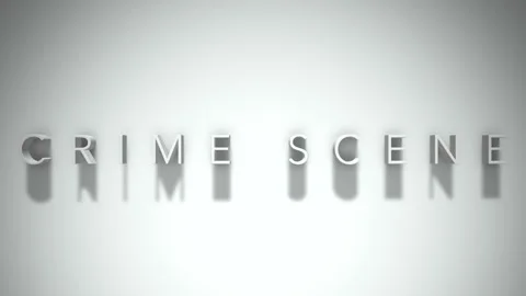 Crime Scene 3D title animation with shad... | Stock Video | Pond5