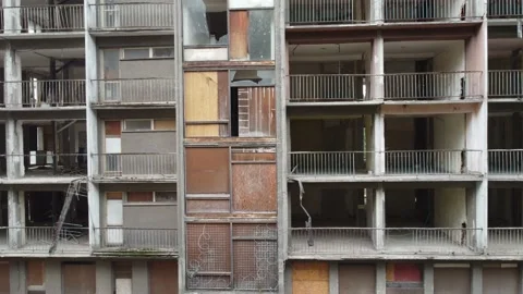 Crime Scene of Broken Building Old Creep... | Stock Video | Pond5