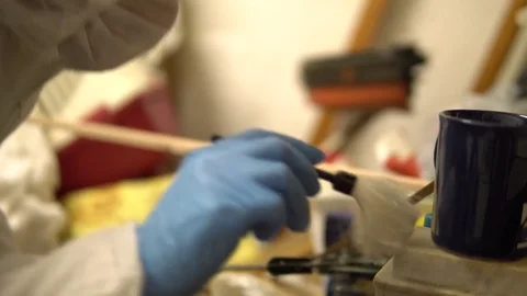 Fingerprint Dusting Stock Footage ~ Royalty Free Stock Videos | Pond5