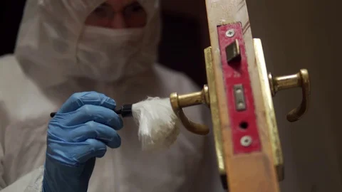 Fingerprint Dusting Stock Footage ~ Royalty Free Stock Videos | Pond5