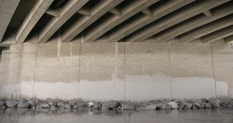 Crime Scene LA River Bridge Water 01 | Stock Video | Pond5