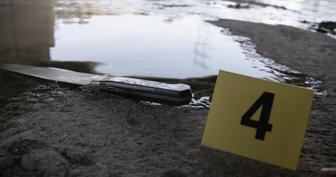 Crime Scene LA River Water Evidence Mark... | Stock Video | Pond5