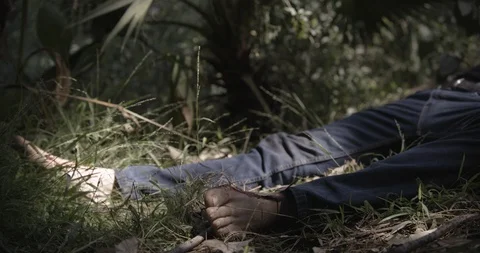 Crime Scene Los Angeles Woods Dead Body ... | Stock Video | Pond5