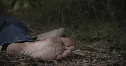 Crime Scene Los Angeles Woods Dead Body ... | Stock Video | Pond5