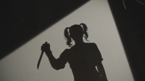 Crime Scene. Shadow of Strange Young Wom... | Stock Video | Pond5