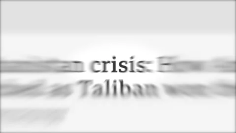 Crisis animated headline of news outlets... | Stock Video | Pond5