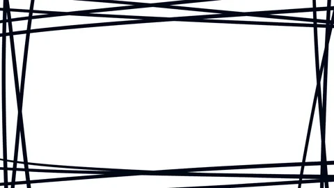 Criss-cross lined doodle border, hand dr... | Stock Video | Pond5